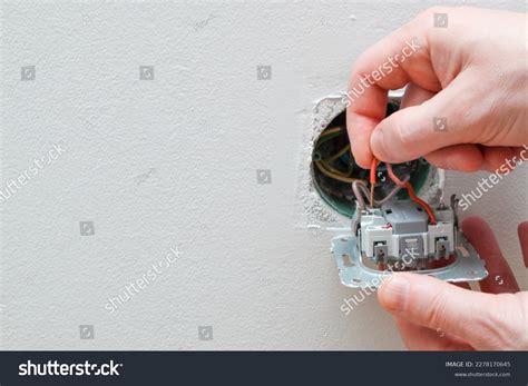 Electrician Replacing Wall Switch Diy Project Stock Photo Shutterstock