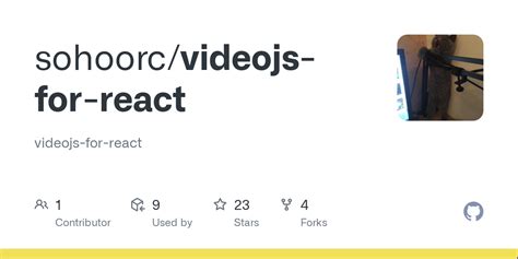 Github Sohoorcvideojs For React Videojs For React