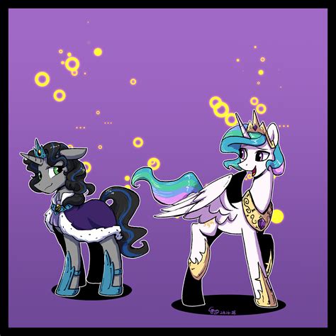 3394600 Safe Artist Brella King Sombra Princess Celestia Alicorn