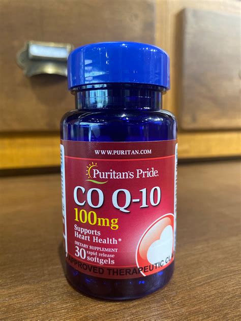 Coq 10 Coenzyme Puritans Pride 100mg 30 Softgel Meds For All