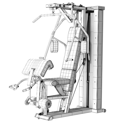 Unica Technogym Exercise Machine 3d Model Cgtrader