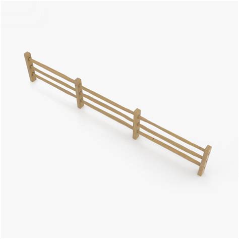 3d Split Rail Split Rail Model Turbosquid 1465450