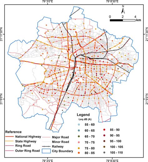 Spatial Noise Map Of Leq Equivalent Noise Level Download Scientific