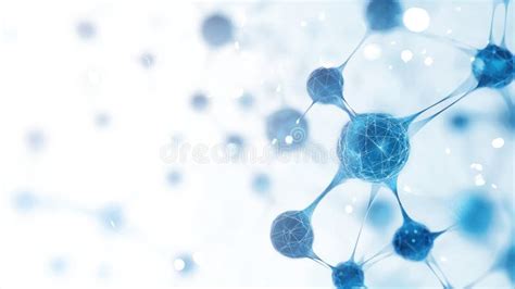 Complex Of Network Interconnected Nodes Glowing With Blue Light