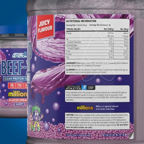 Applied Nutrition Beef Xp Clear Hydrolysed Protein Lactose Free Dairy