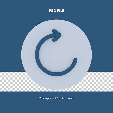 Premium PSD A Blue Background With A Curved Arrow That Is Transparent