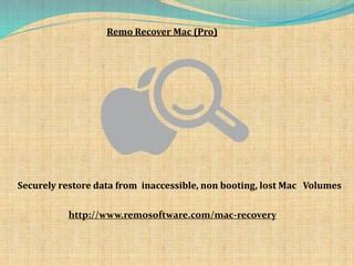 Remo Recover Mac (Pro) | PPT