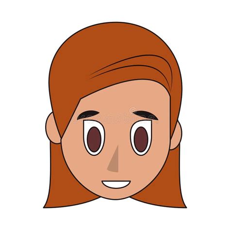 Historieta De La Cara De La Mujer Joven Ilustraci N Del Vector Ilustraci N De Manera Pista