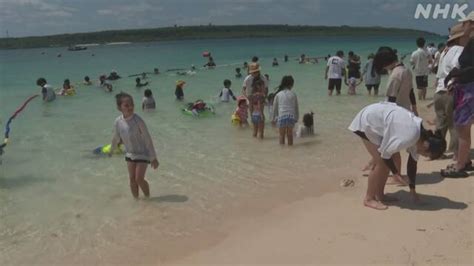 「東洋一の白い砂浜」 沖縄 宮古島のビーチで海開き Nhk 沖縄県