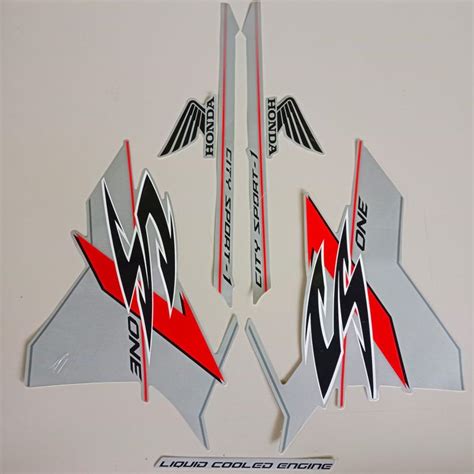 Striping Honda Cs1 Cs One Csone Cs 1 เงินคุณภาพสติ๊กเกอร์ตัดตัวถังรถจักรยานยนต์ Shopee Thailand