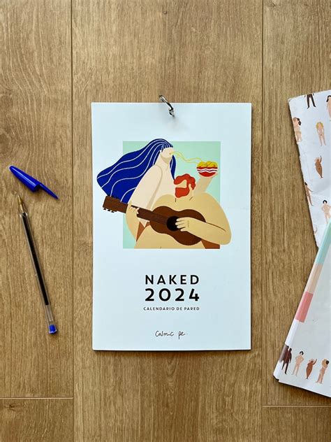 NAKED 2024 Wall Calendar Etsy UK