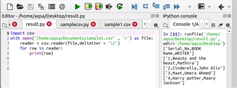 Чтение файлов в формате csv в python