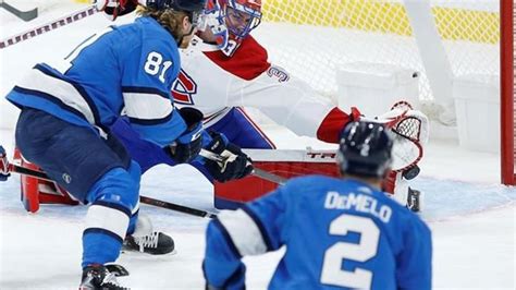 Connor Scores Twice Ehlers Scores Winner As Jets Edge Canadiens 4 3 In