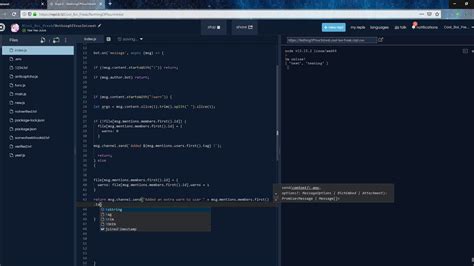 warn and profile commands discord js youtube