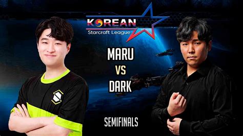 Starcraft 2 Maru Vs Dark Korean Starcraft League 1 Youtube