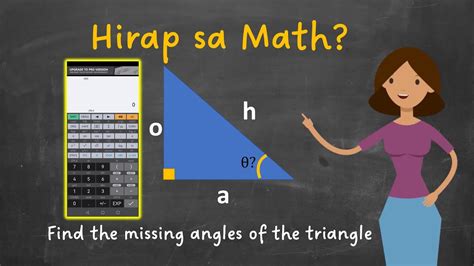 Tagalog Part 4 Sohcahtoa Find Missing Angles Youtube