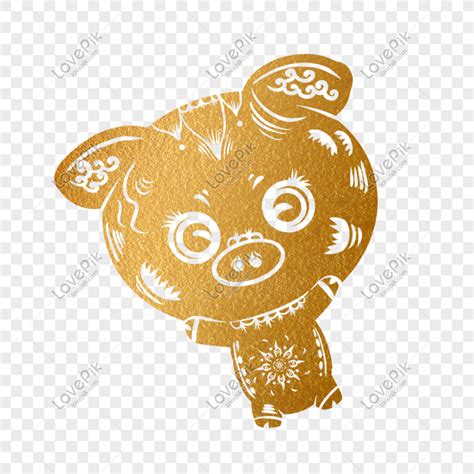 2019 년 새 해 손으로 그린 만화 종이 돼지 잘라 내기 Png 일러스트 무료 다운로드 Lovepik