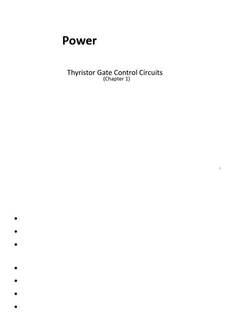 Thyristor Gate Control Circuits Pdf Electromagnetism Manufactured