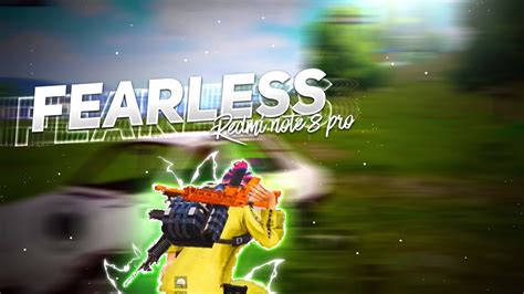 Fearless ⚡ Bgmi Montage Redmi Note 8 Pro Youtube