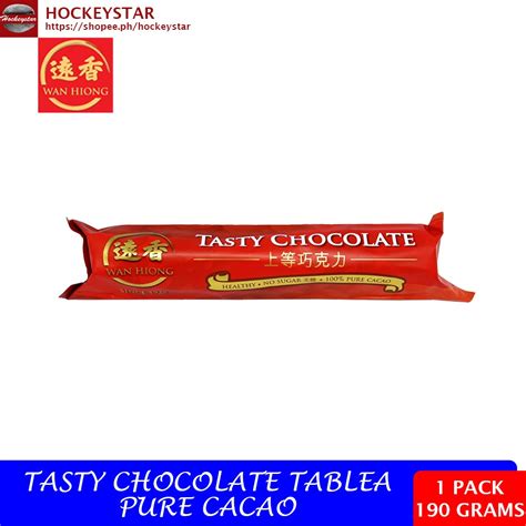 Cacao Tablea Tasty Chocolate Unsweetened Pure Wan Hiong 1 Pack Shopee