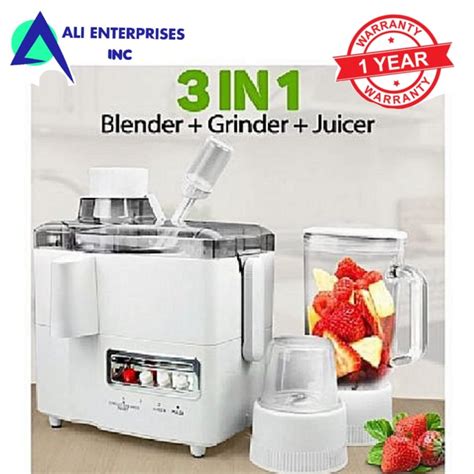 National Juicer Machine 3in1 Juicer Blender Grinder Power Juicer