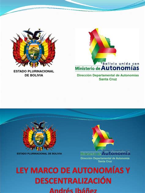 Ley Marco De Autonomias Y Descentralizacion Pdf Regulación Estado