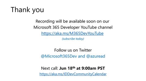 Microsoft Identity Platform Community Call May Ppt