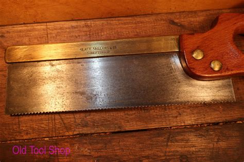 Slack Sellars 10″ Brass Backed Tenon Saw Old Tool Shop