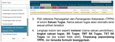 Panduan Pengisian Data TPPK Tim Pencegahan Dan Penanganan Kekerasan