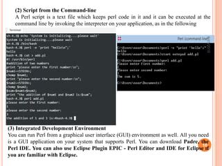 Introduction To Perl PPT