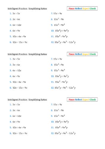 Simplify Ratio Teaching Resources