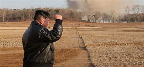 North Korean Leader Witnesses Firing Drills Involving Massive Super
