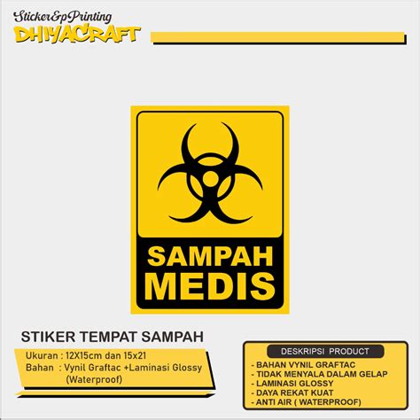Jual Stiker Sampah B3 Stiker Sampah Organik Stiker Sampah Anorganik