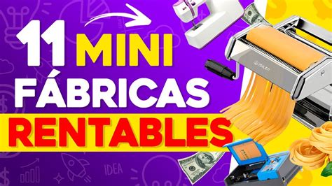 11 MÁQUINAS para MINI Fábricas Rentables YouTube