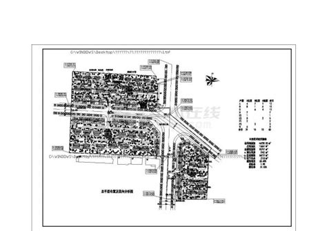 咸宁市建设路某新建居住区总平面规划设计cad图纸（占地47万平米）城市规划土木在线