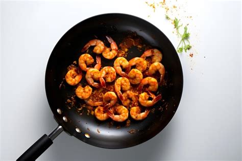 Premium Ai Image Stirfried Chilli Shrimp Generative Ai