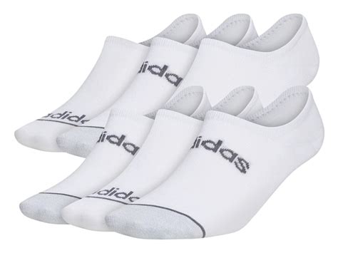 Adidas Superlite Linear 3 Mens Super No Show Socks 6 Pack Free