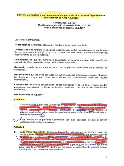 Convención Relativa A Los Humedales De Importancia Internacional