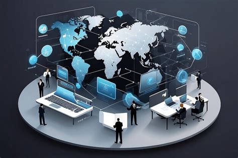 Networks Business Connections Technology Template Abstract Cloud