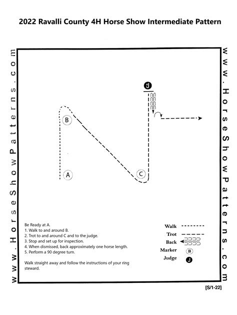 4 H Showmanship Ages 14 And Over Patterns Ravalli County Extension
