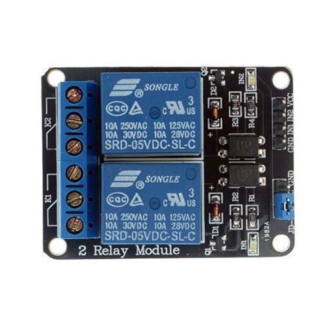 Buy 5V Dual Channel Relay Module With Optocoupler Online At Techtonics In