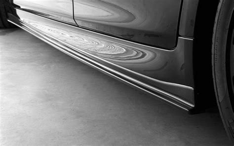 3d Style Carbon Fiber Side Skirt Extensions Bmw F10 M5 Sedan