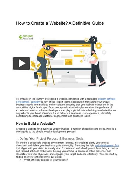 ppt how to create a website a definitive guide powerpoint