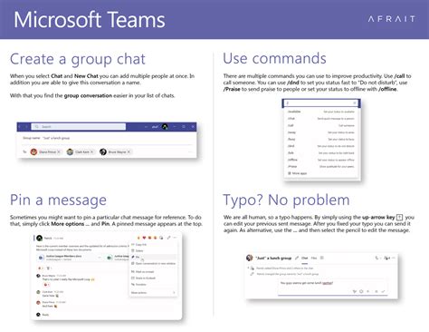 Microsoft Teams Quickstart Guide 2024 English — Afrait