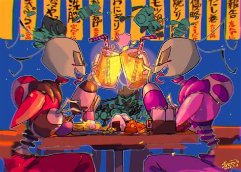 pin de rosea pom en invader zim invasor zim fondos de pantalla