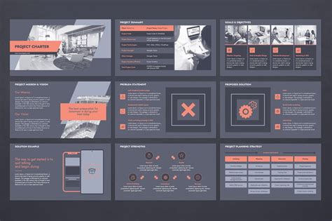 Project Charter Powerpoint Incl Project And Report Envato
