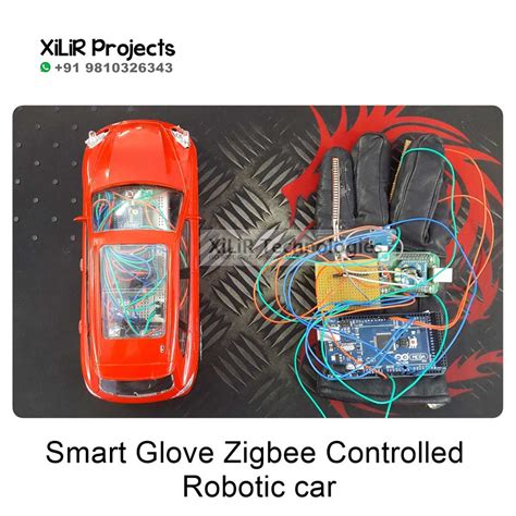Smart Glove Zigbee Controlled Robotic Car Mtech Btech Engineering