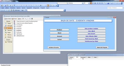 Proiect Baze De Date Acces Vanzari Sql Normalizare Arhiva Okazii Ro