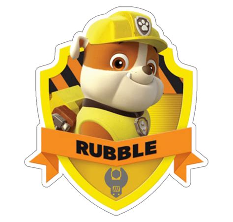 Rubble Paw Patrol Cake Paw Patrol Png Paw Patrol Badge Paw Patrol