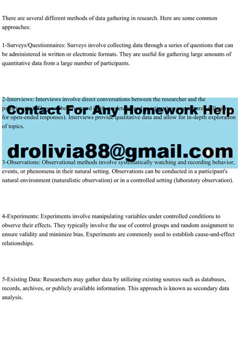 There Are Several Different Methods Of Data Gathering In Research H Pdf
